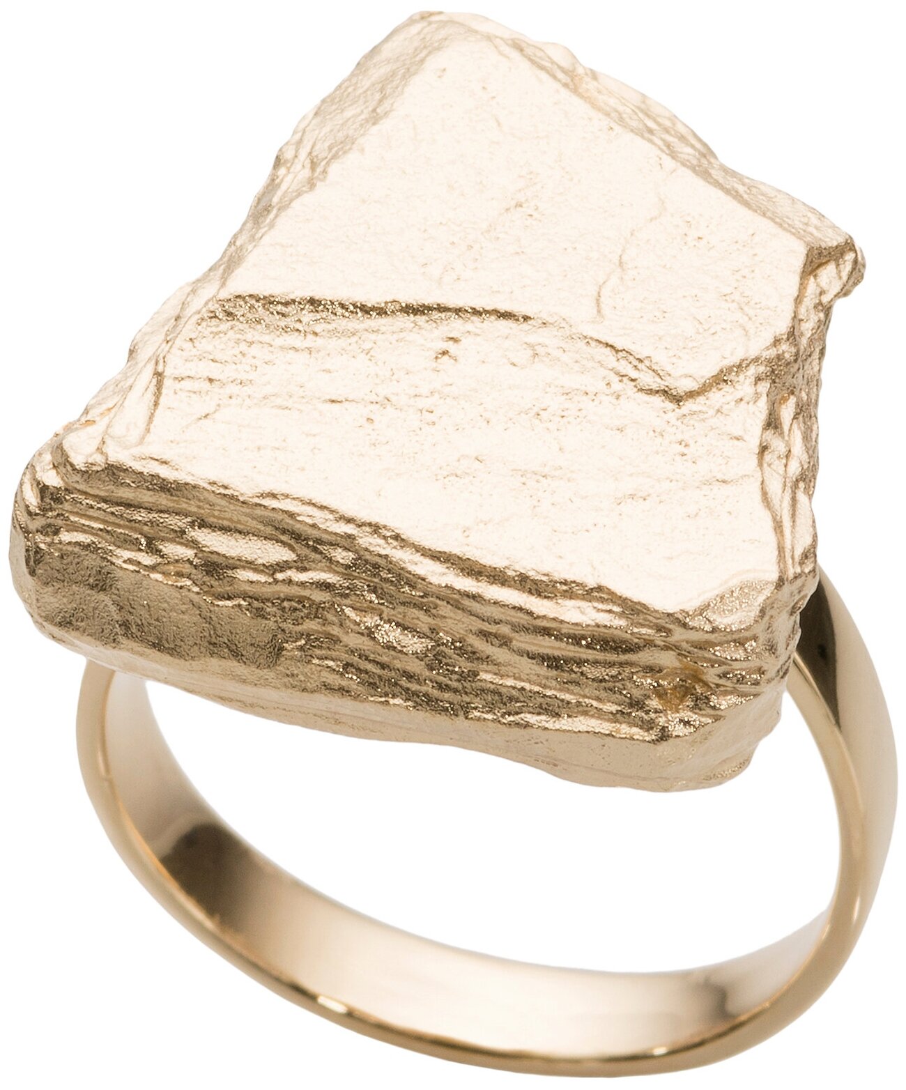 Кольцо разъемное, серебро, 925 проба, золочение