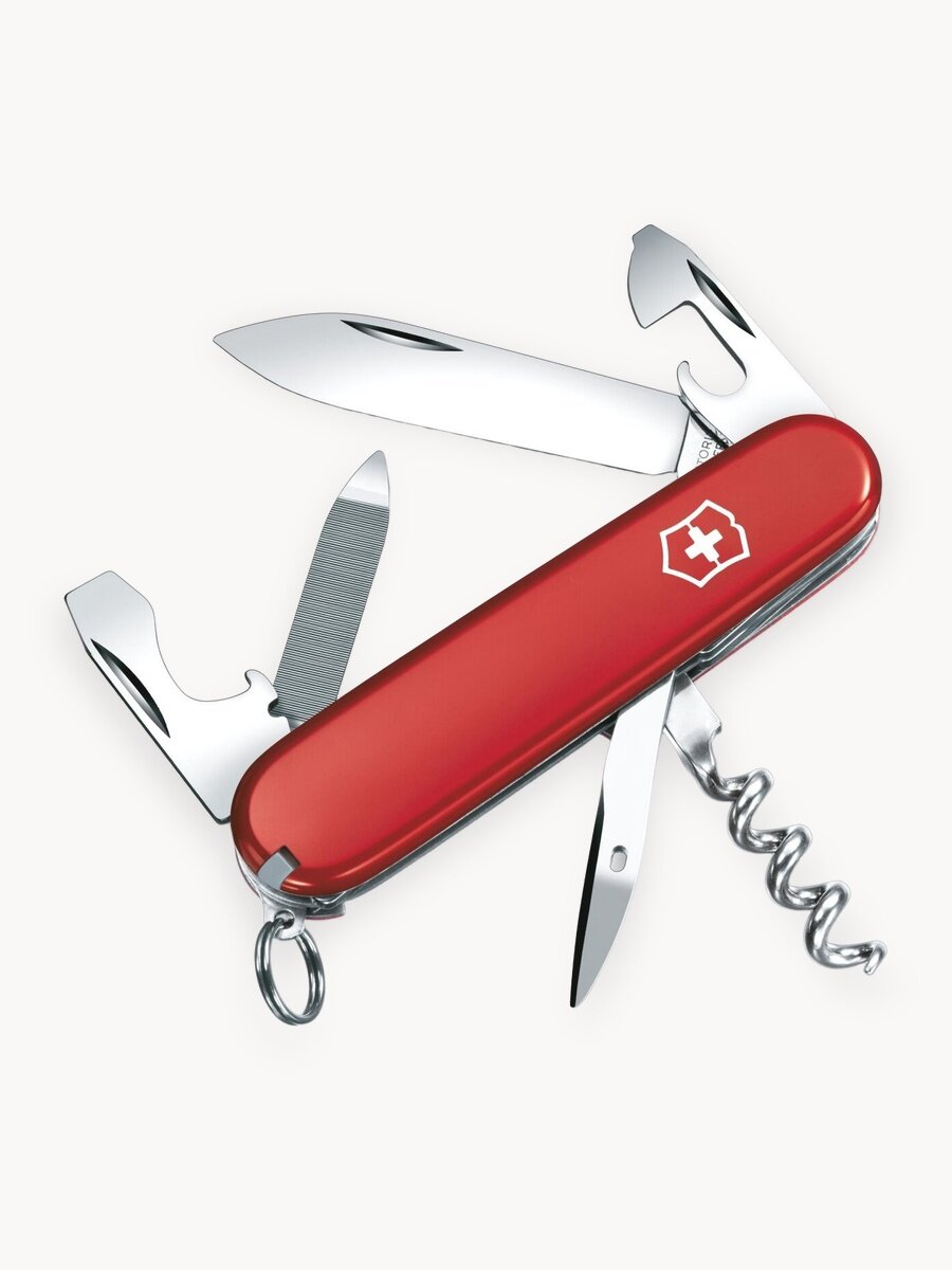 Нож перочинный VICTORINOX Sportsman 0.3803, 84 мм, 13 функций, красный