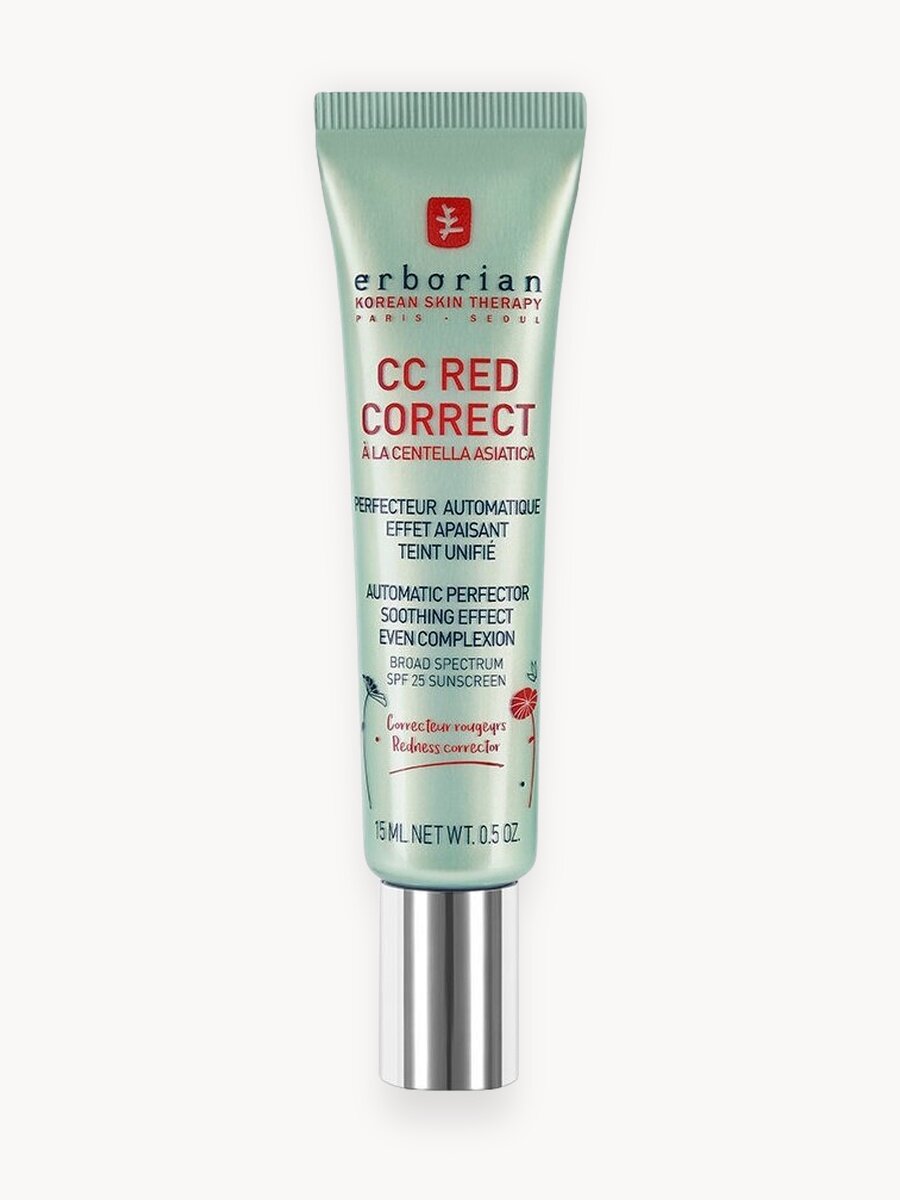 Erborian корректирующий крем для лица CC Red Correct, SPF 25, 15 мл