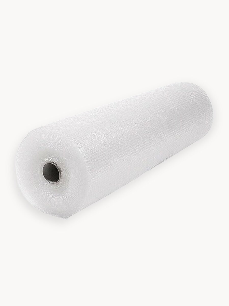 0.5x50м. Воздушно-пузырьковая пленка, двухслойная, норм прочная