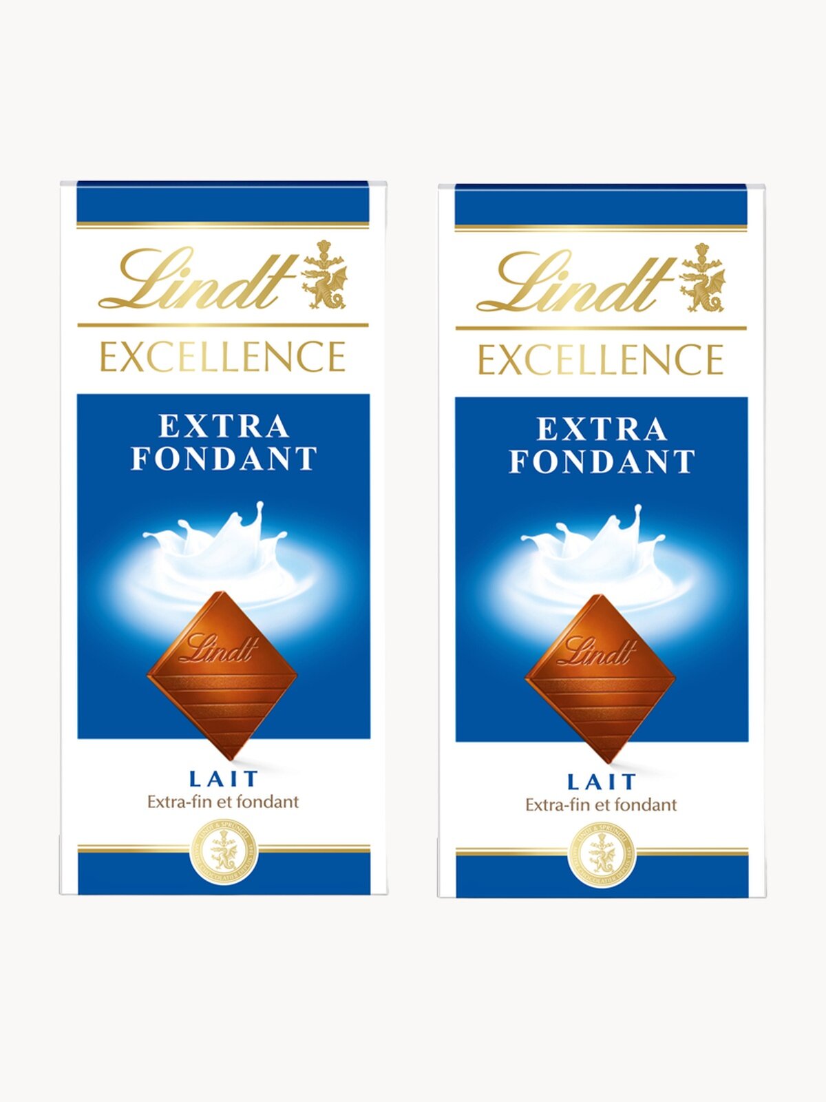 Молочный шоколад Lindt Excellence Milk, 2шт х 100 гр (Франция)
