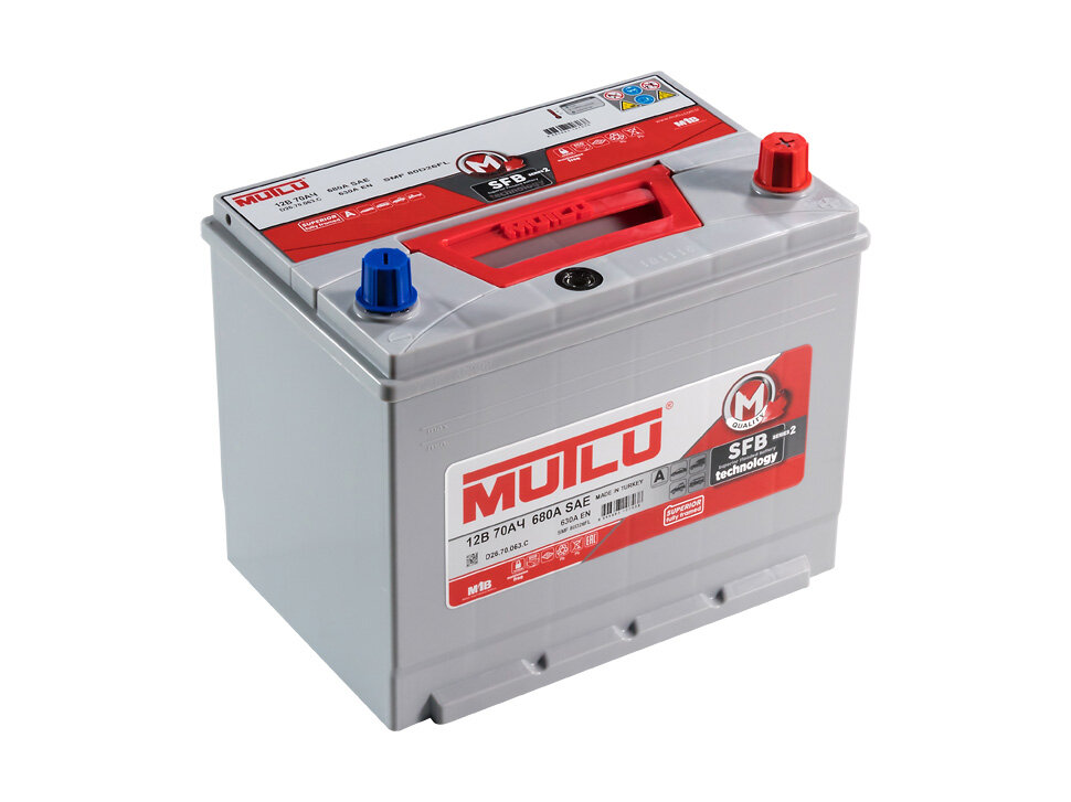 Аккумулятор автомобильный MUTLU D26.70.063. C SFB 70 а/ч 630А MUTLU-D26.70.063. C