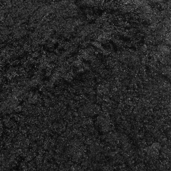 Мех искусственный, цвет черный, 100х140 см