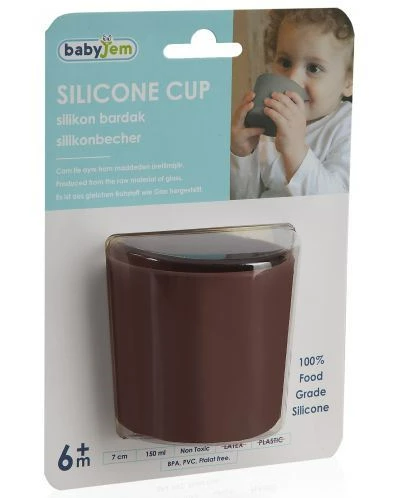 Силиконовый стакан для детей BabyJem Mocha 714