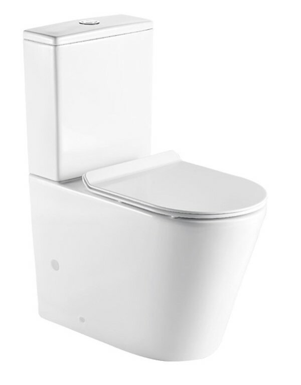 Унитаз с бачком AZARIO Maro AZ-2125 безободковый, с бачком и сиденьем микролифт 670*380*850 мм