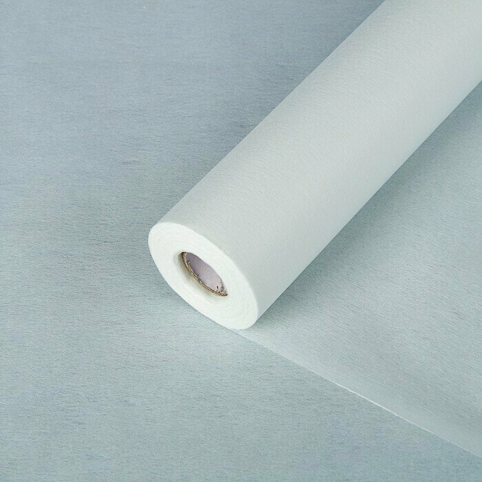 Фетр КНР для декора и флористики, однотонный, белый, двусторонний, рулон 1 шт, 50 см х 15 м