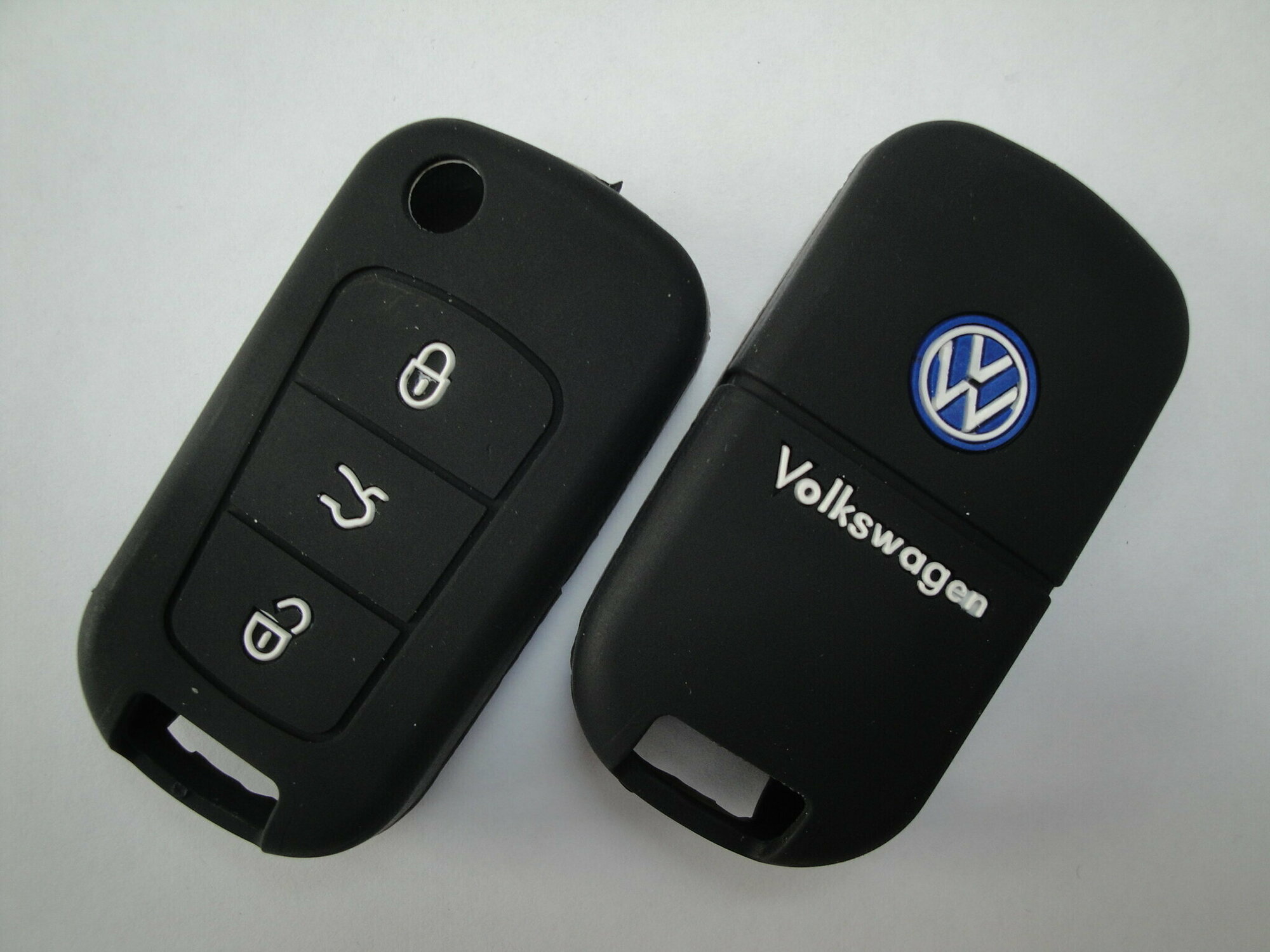 Чехол силиконовый для ключа зажигания VOLKSWAGEN 3 buttons; New Bora, Passat, Satigar, Golf, Polo, Lavida,