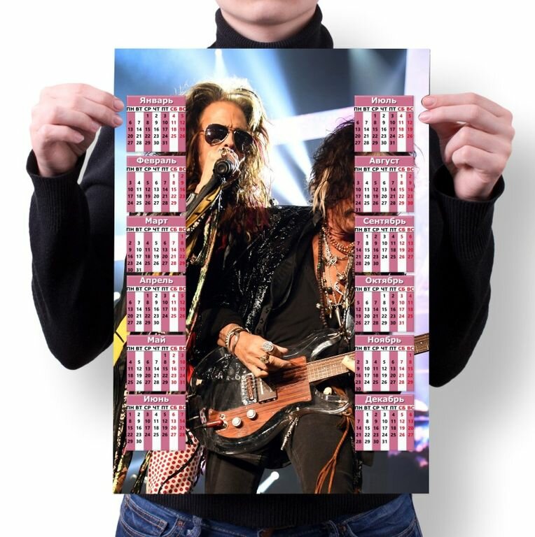 Календарь настенный Aerosmith, Аэросмит №15, А2