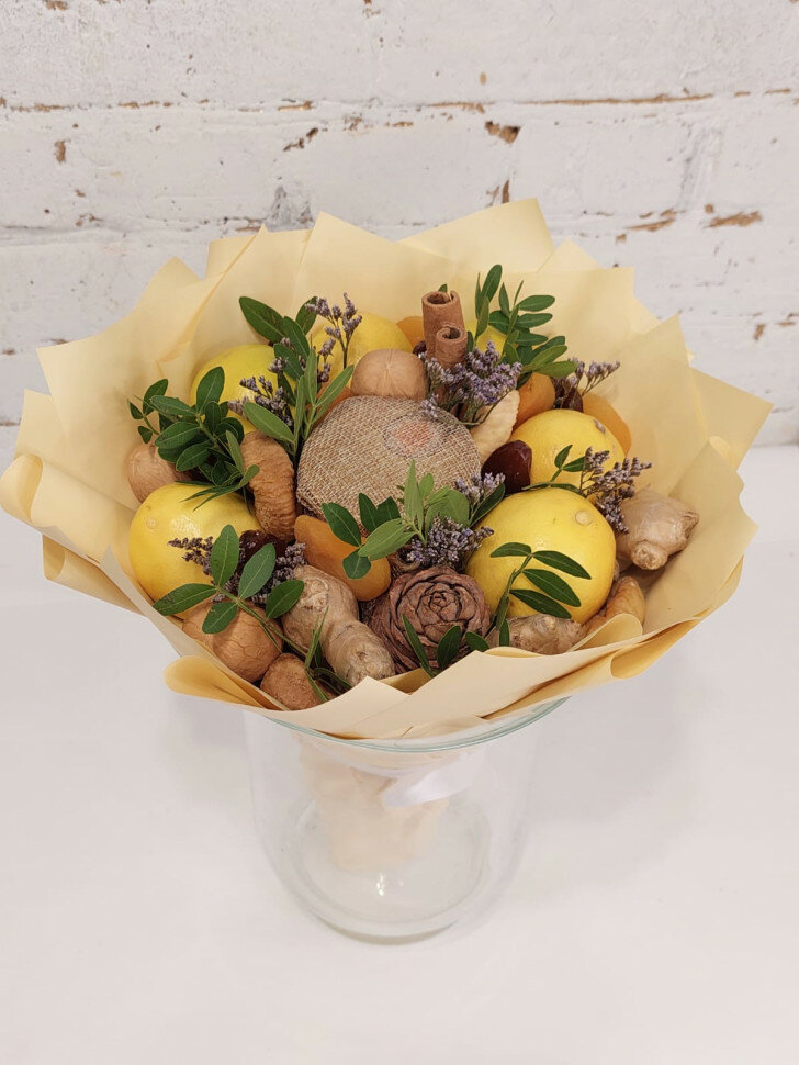 Букет с медом, имбирём и лимоном (BuketOnline)