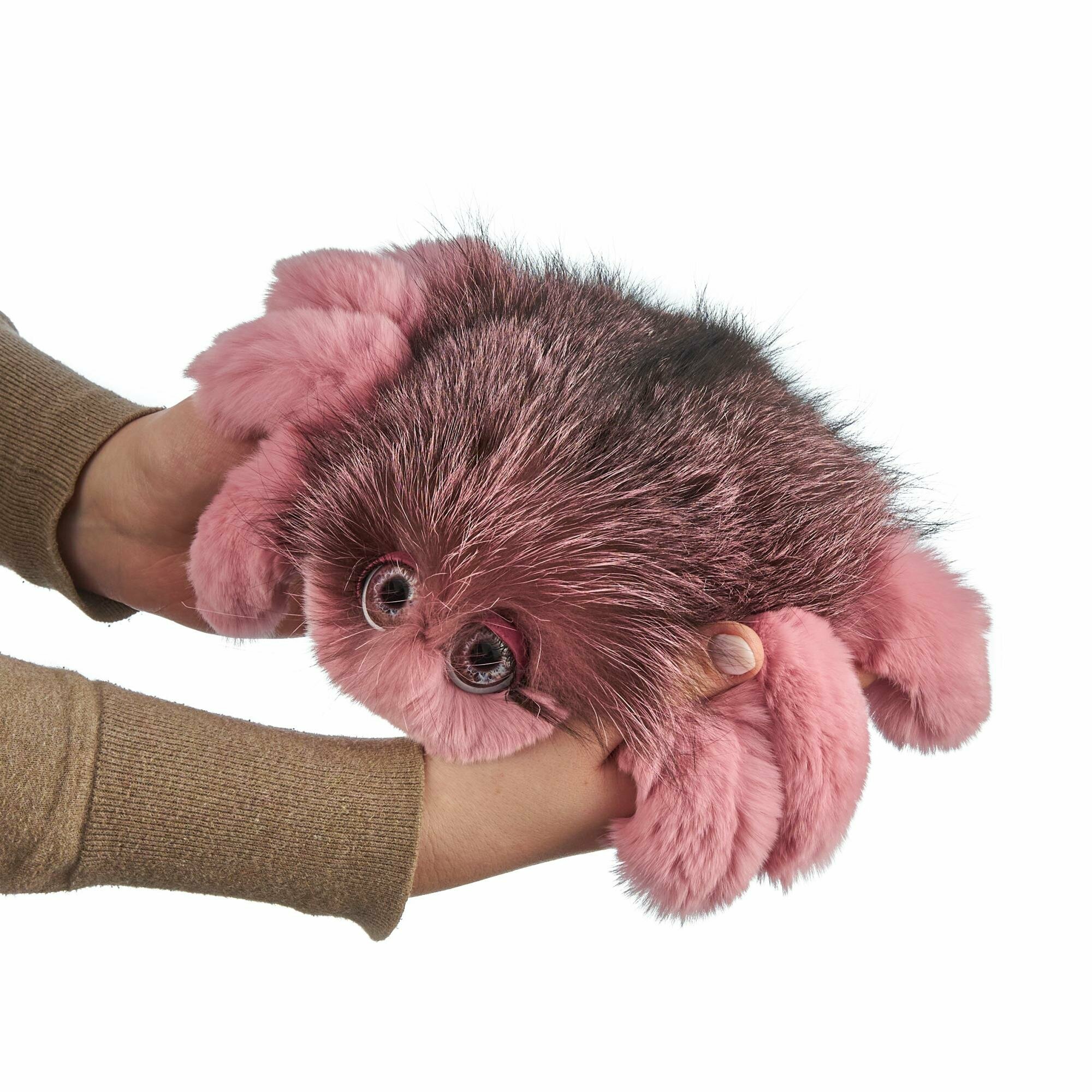Мягкая игрушка паук Holich Toys из натурального меха Акира розовый, мягкие игрушки, игрушки для детей, детские игрушки, игрушки для девочек, игрушки для мальчиков