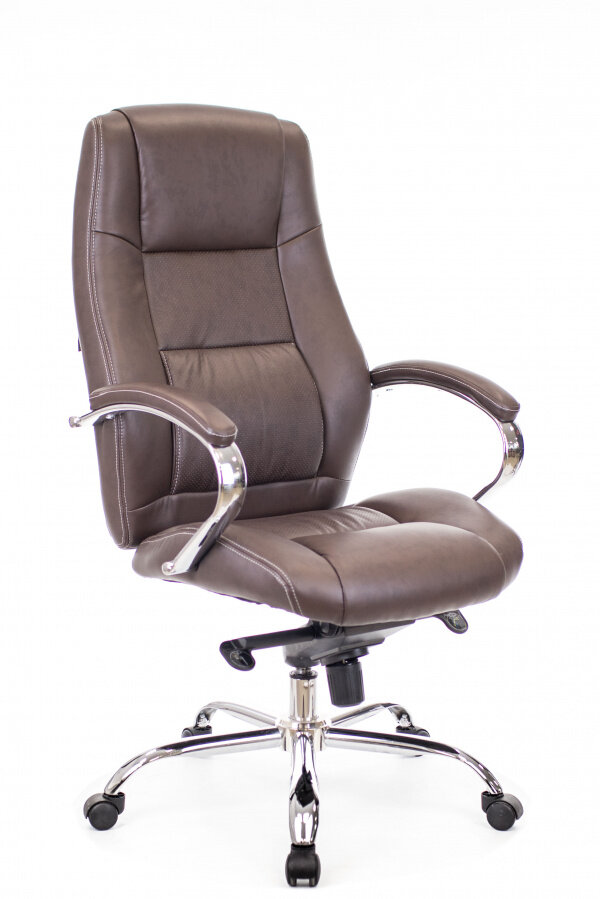 Кресло руководителя Everprof Kron M обивка: эко кожа, цвет: коричневый