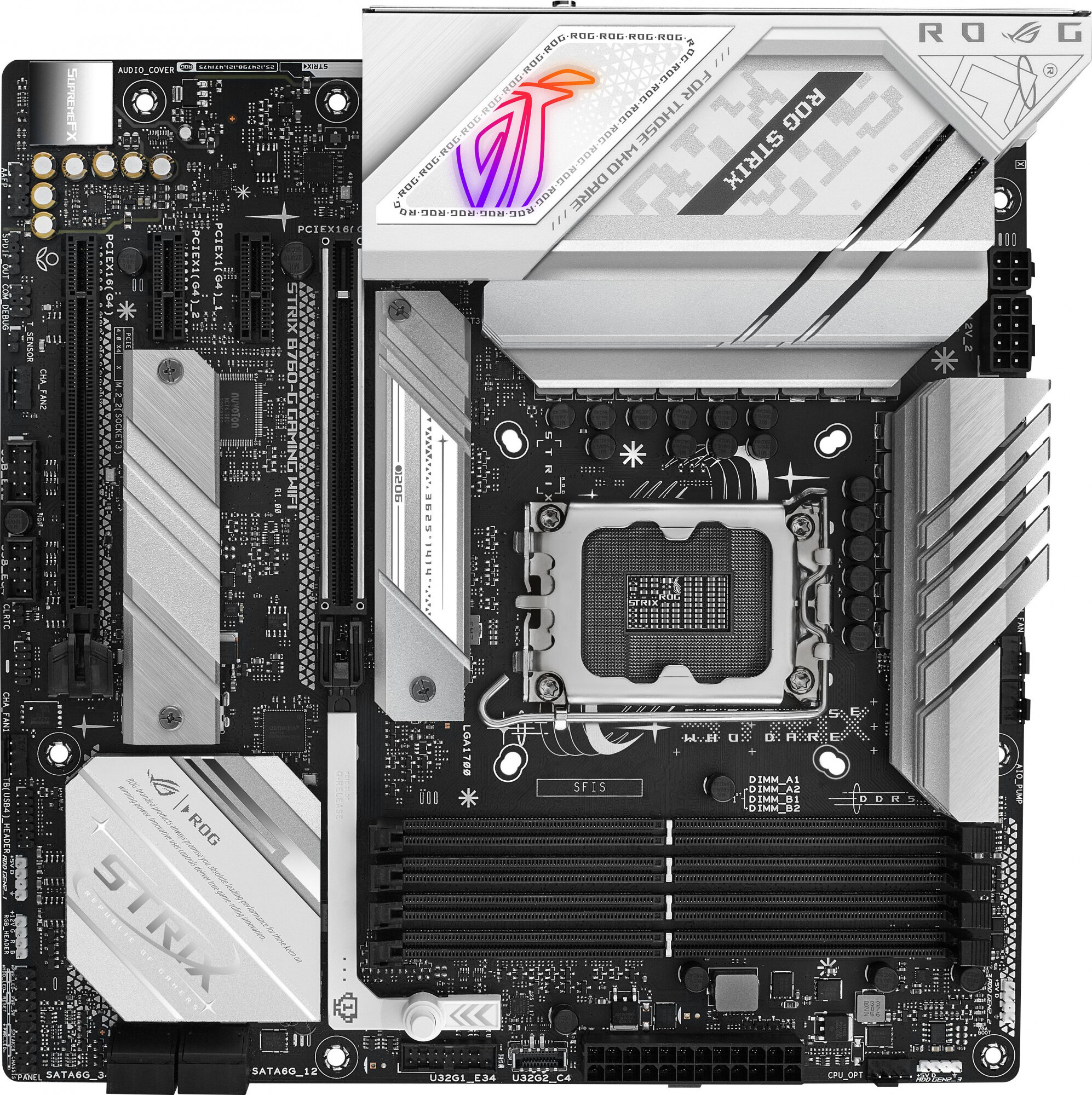 Материнская плата Asus ROG STRIX B760-G GAMING WIFI, Soc-1700, Intel B760, mATX