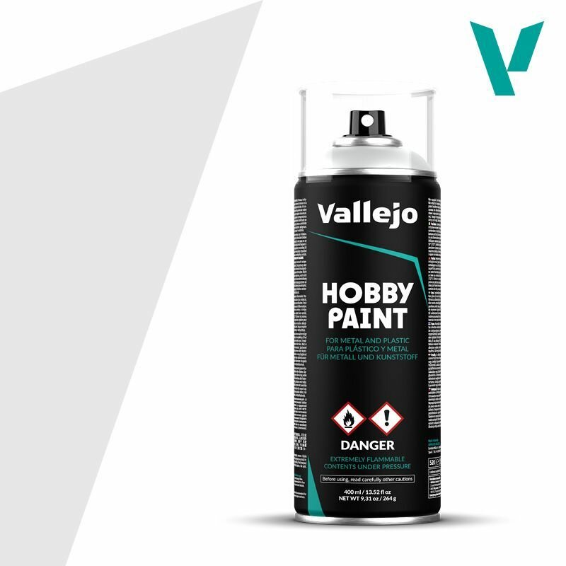 Аэрозольная краска Vallejo Grey Hobby Paint in Spray (400мл)