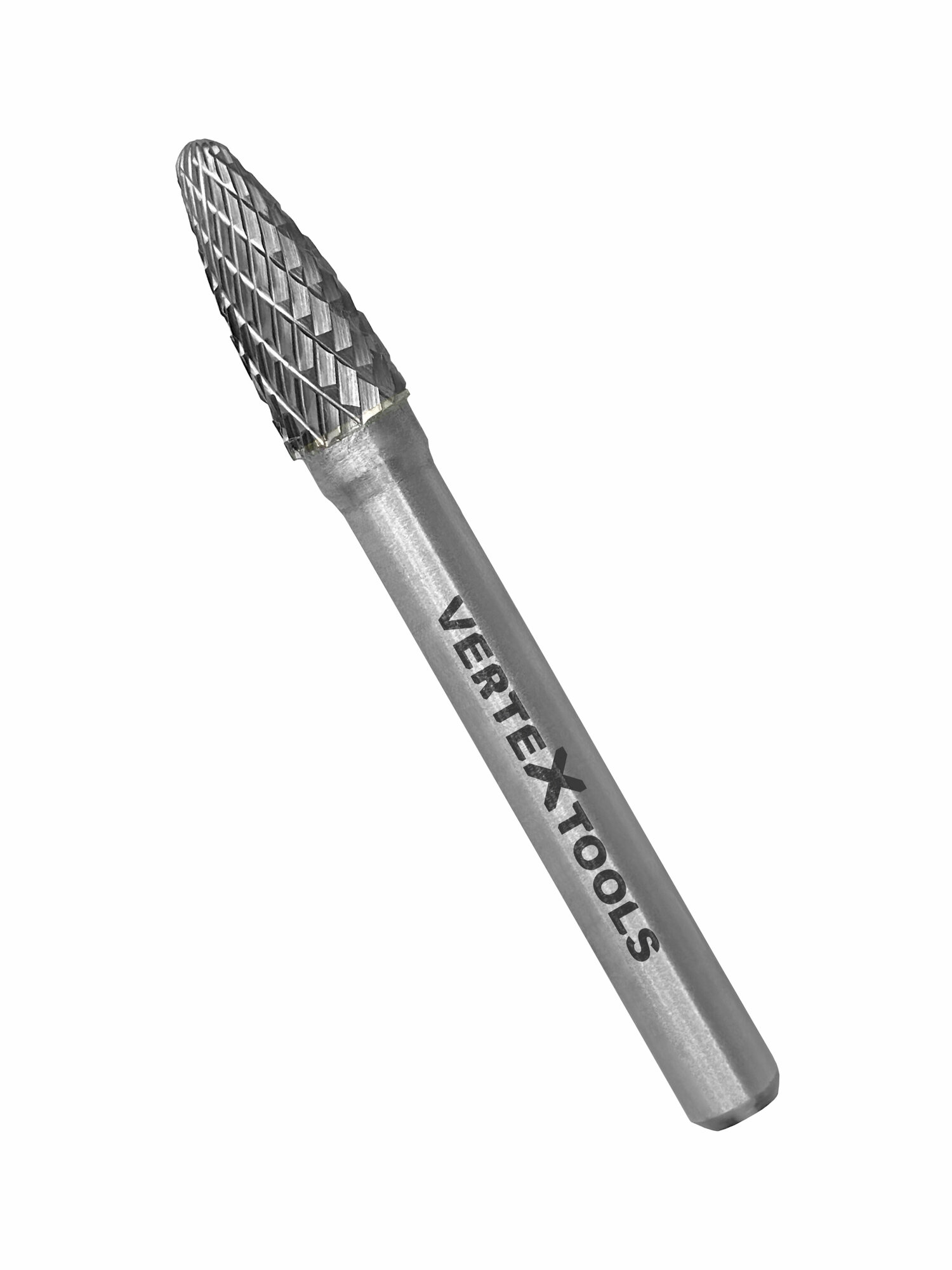 Борфреза VertexTools, для металла, параболическая, хвостовик 6 мм, диаметр 8 мм