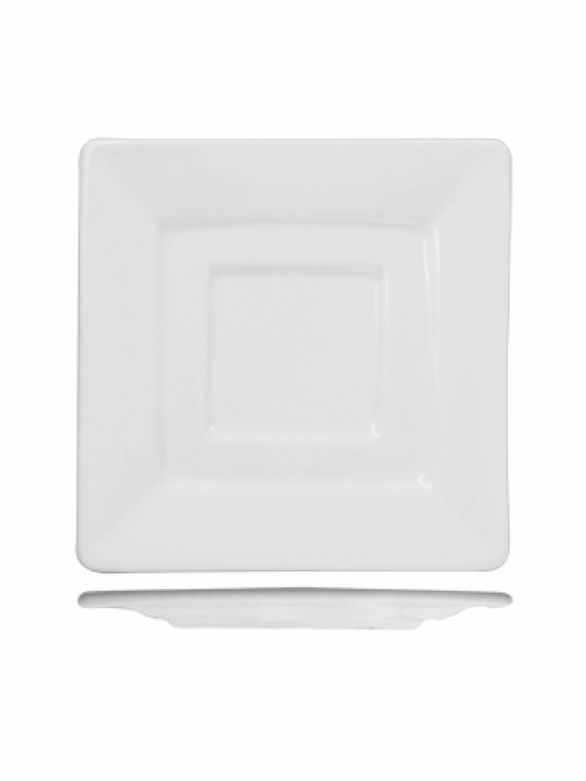 Набор квадратных блюдец 4 шт Kunstwerk Kunstwerk, фарфоровые, 13,2 см