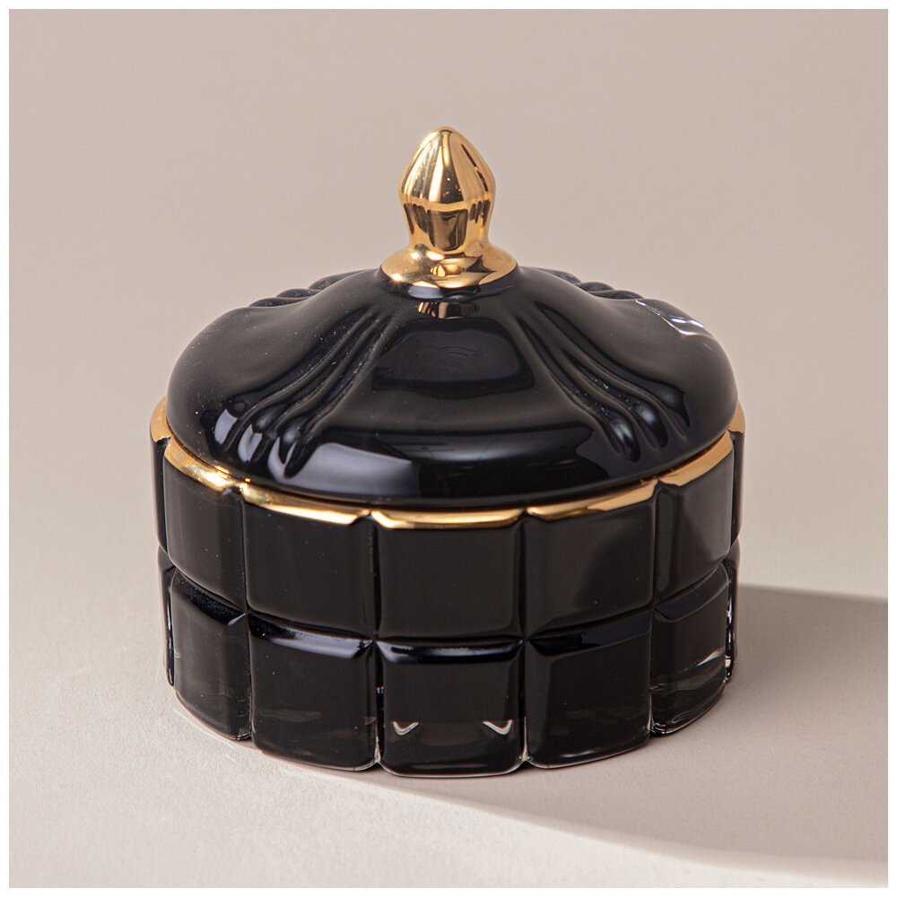 Свеча ароматическая lovely black 10,5х10,2х10 см KSG-196-105