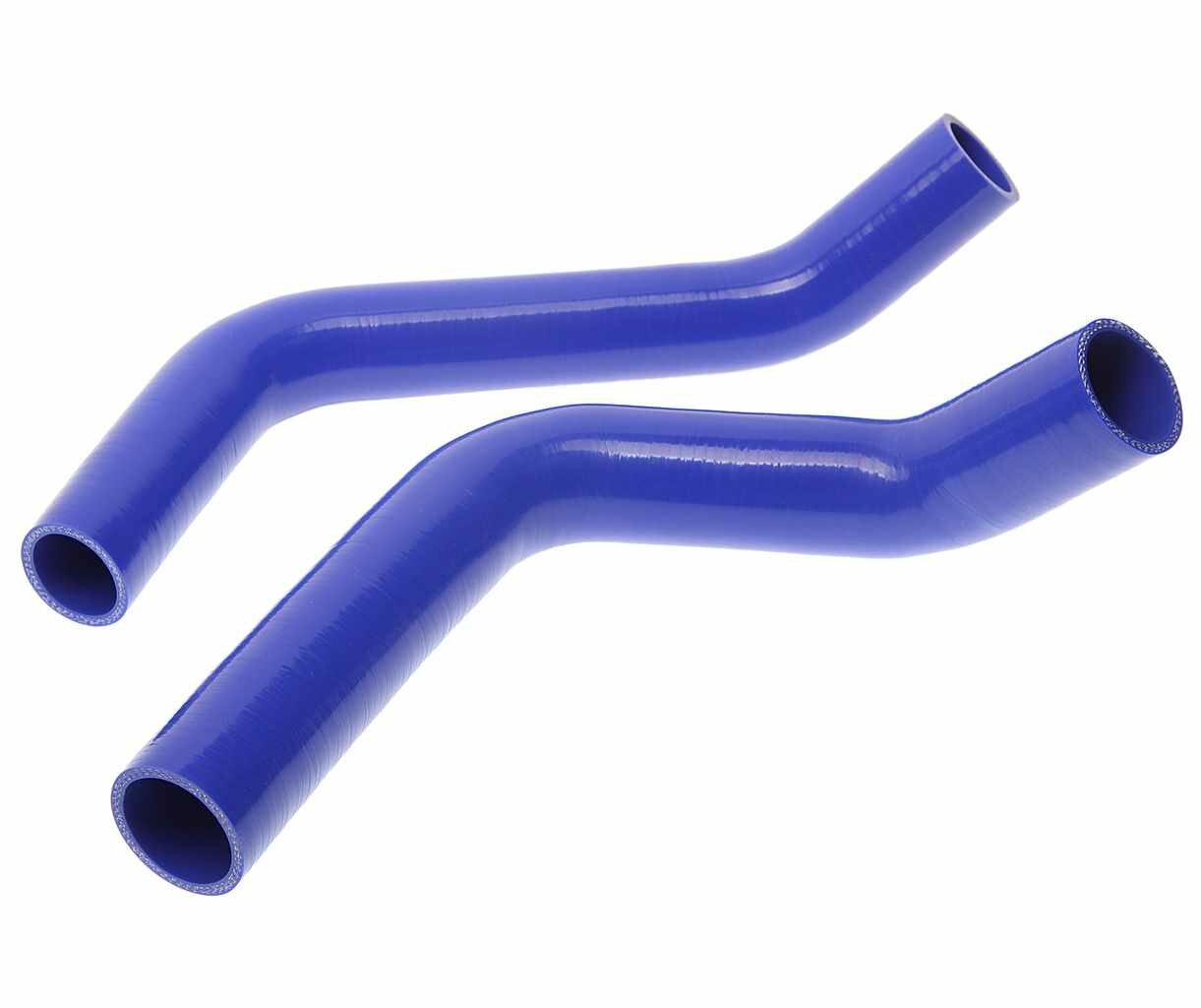 Патрубок ГАЗ-53,3307 радиатора комплект 2шт. синий силикон, 130-17-019, MEGAPOWER