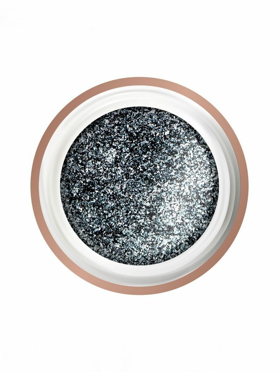 Nail Club Гель-краска с металлическими хлопьями CDS-4 Hematite, 1 шт.