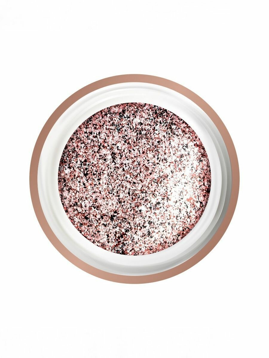 Nail Club Гель-краска с металлическими хлопьями CDS-6 Zircon, 1 шт.