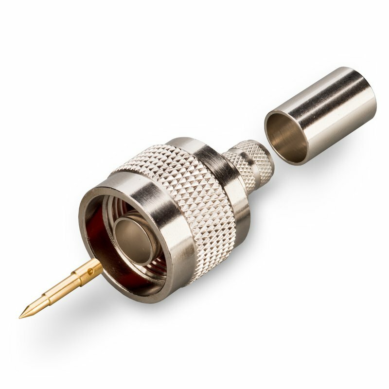 Разъем Vegatel N-male на кабель 5D-FB обжим N-111/5D FB R01432