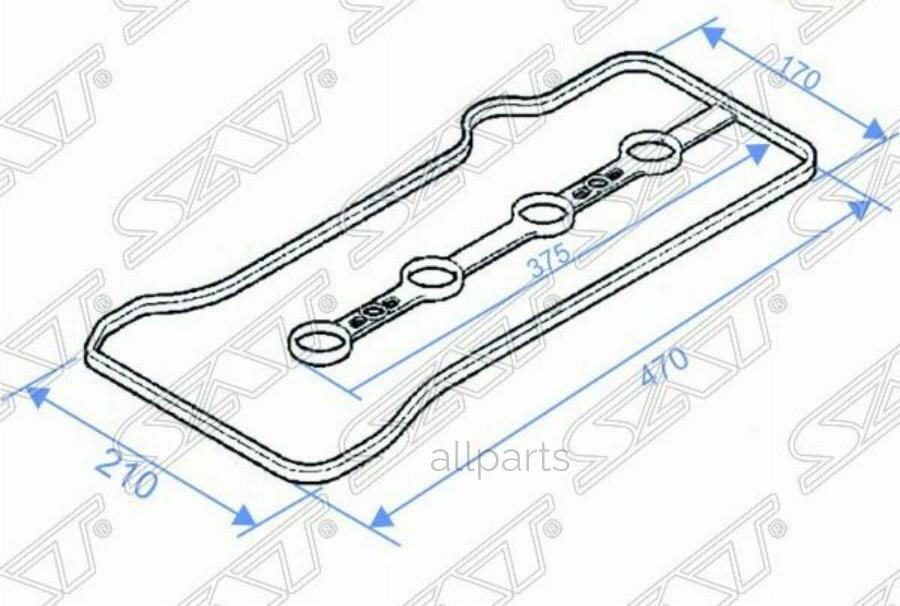 SAT K11213-28041 Прокладка клапанной крышки Toyota Allion (T240) 01-07 / Avensis 00-08 1AZFSE