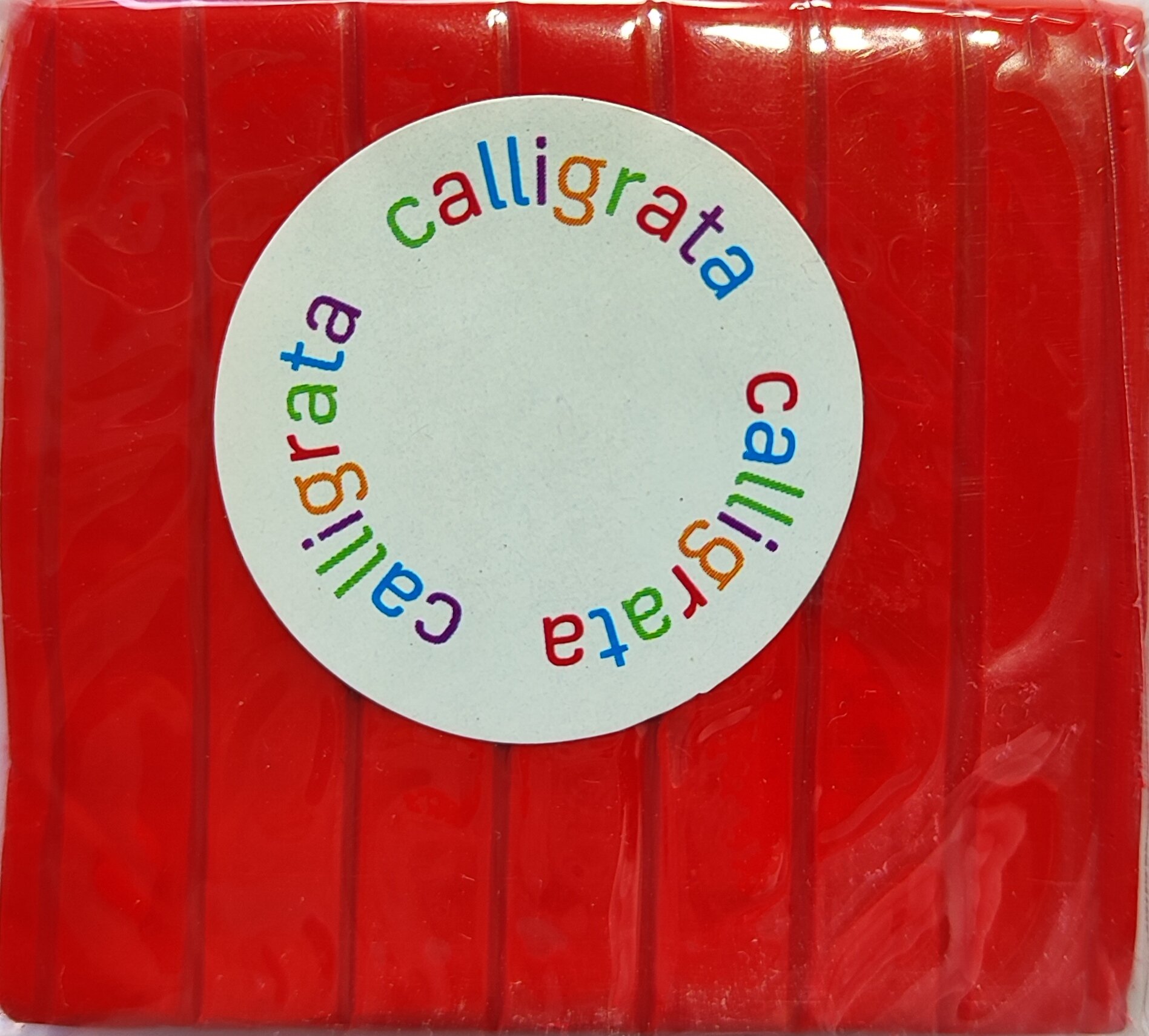 Полимерная глина Calligratа, запекаемая, оранжево-красная, 50 грамм