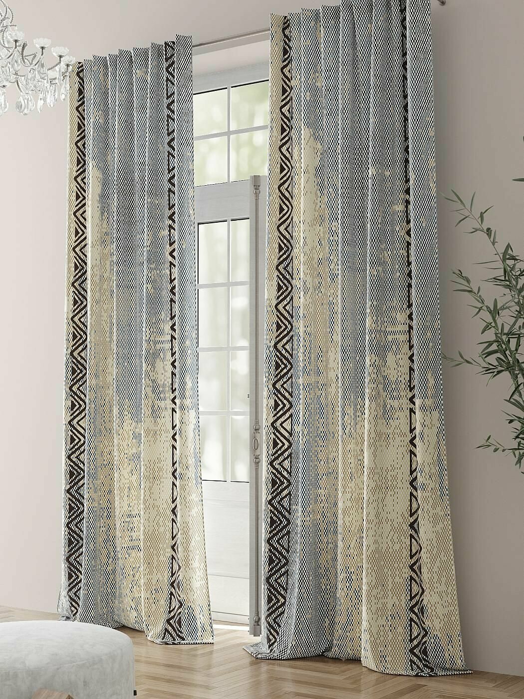 Комплекты штор Comfy Way Тасфира высота 280 см, ширина 150 см