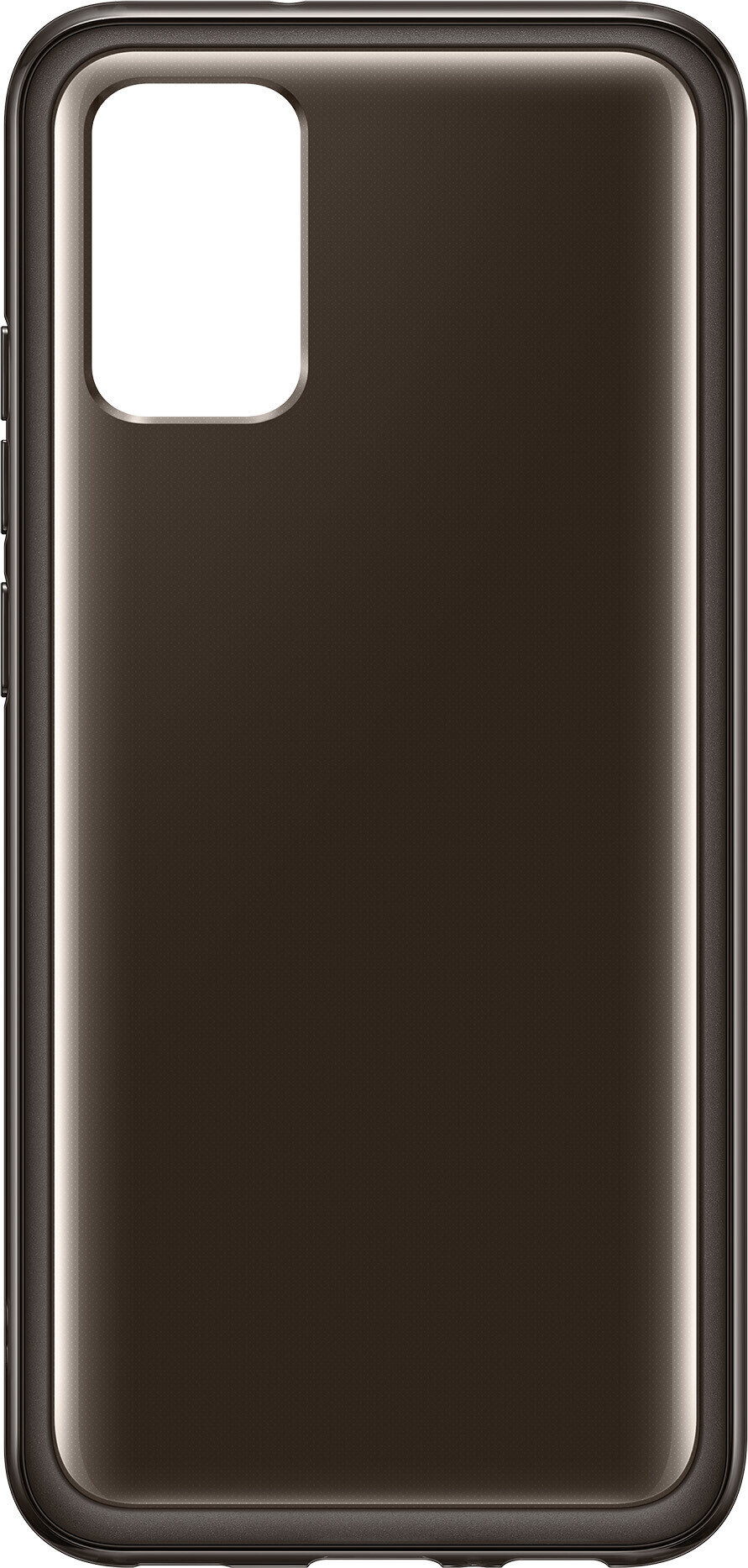Чехол-накладка Samsung Galaxy A02s Soft Clear Cover Black (Чёрный) EF-QA025TBEGRU