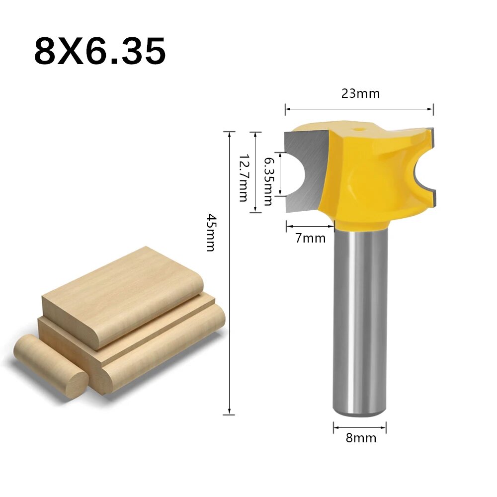 Фреза Bullnose 8x6.35 мм