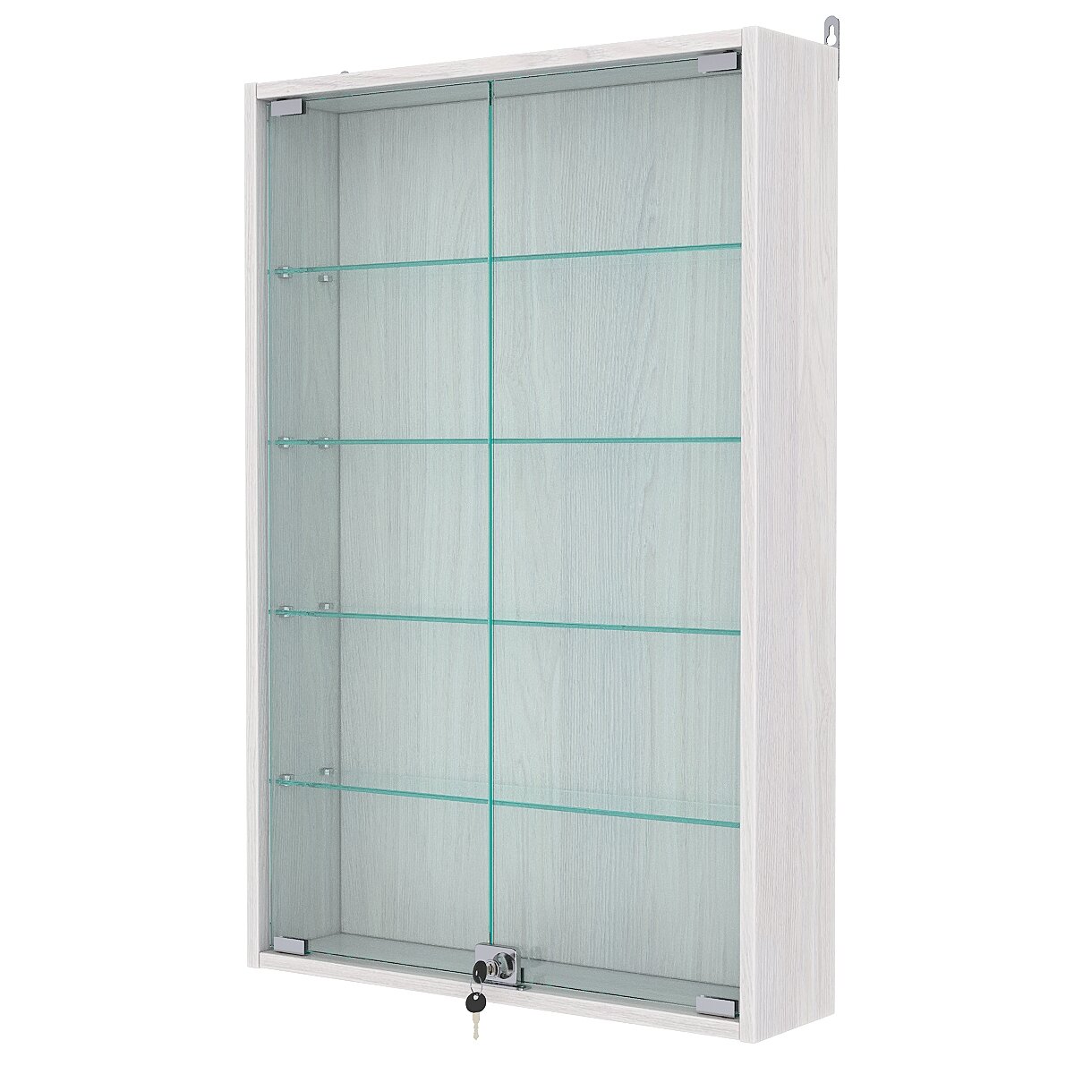 Витрина настенная №2-1А, Ясень Анкор светлый - U31104. Производитель товара - компания Westcom.