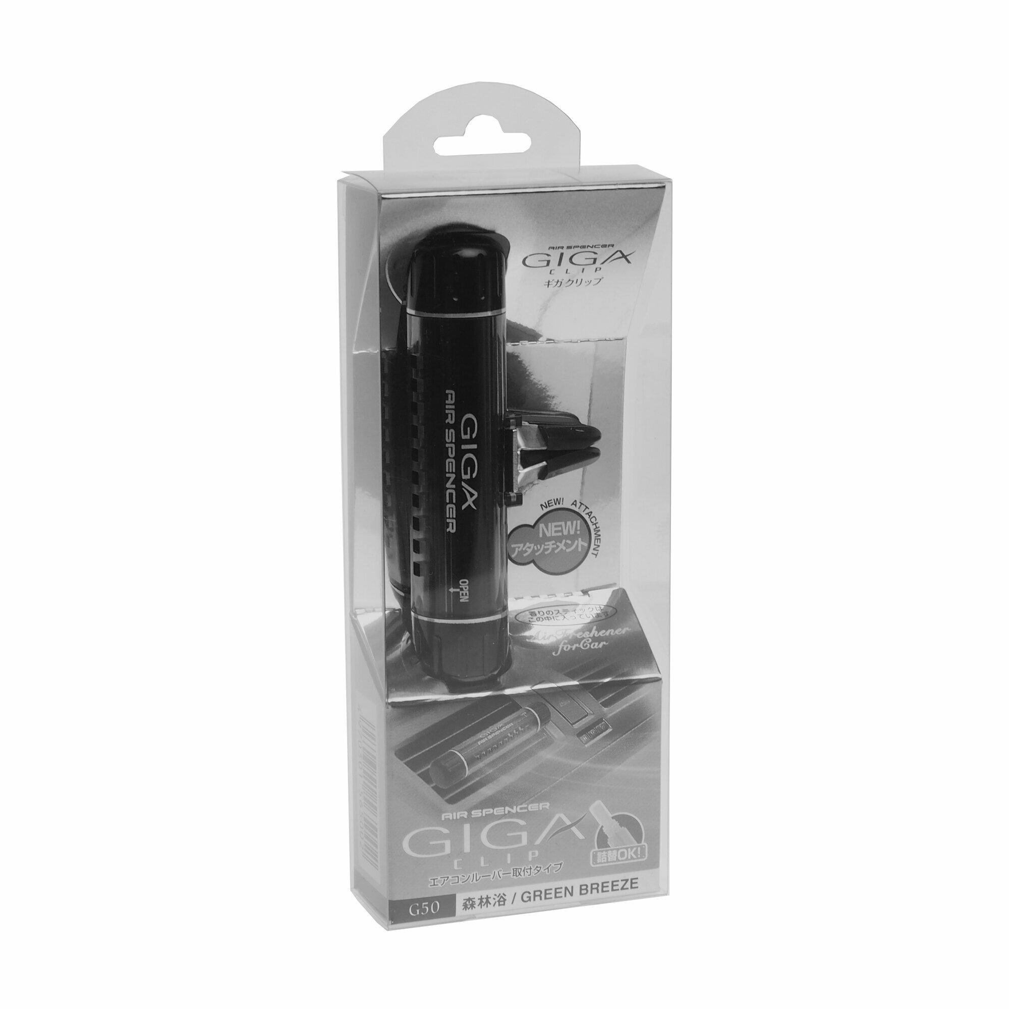 Ароматизатор на кондиционер Eikosha GIGA Clip Green Breeze, зеленая свежесть