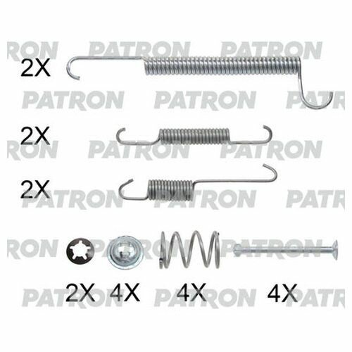 Комплект монтажный тормозных колодок Patron PSRK0125 для Opel Kadett, Manta, Rekord
