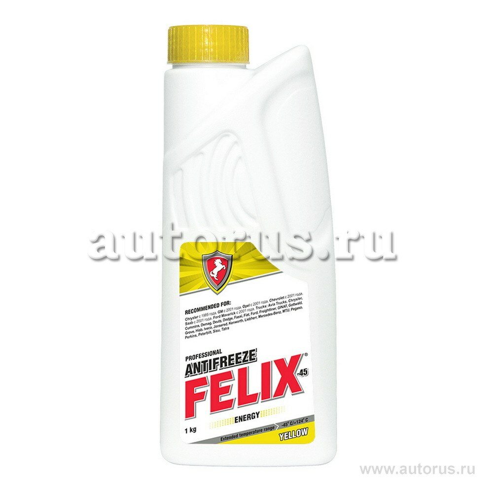 Антифриз felix energy готовый -40c желтый 1 кг 430206026