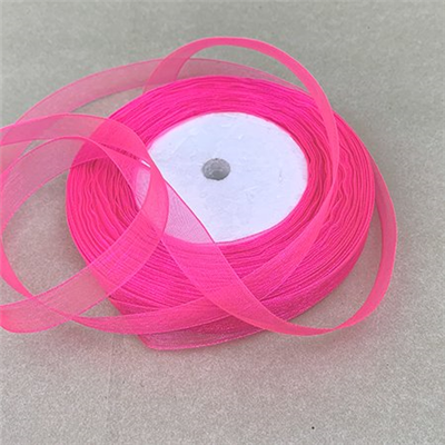 Лента органза 25ммх45м фуксия/ГП