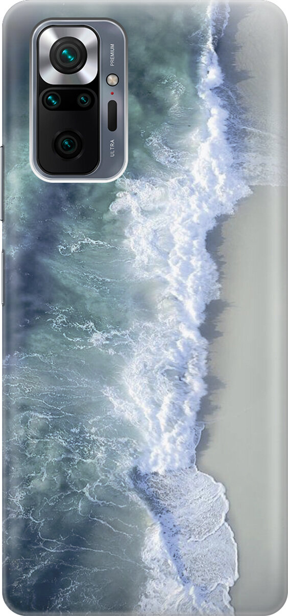Силиконовый чехол Бушующий океан на Xiaomi Redmi Note 10 Pro / Сяоми Редми Ноут 10 Про