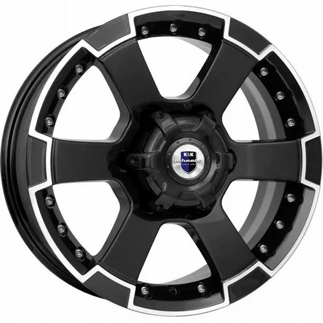 Колесный диск КиК M56-оригинал (КС593) 7x16 6x139,7 ET38 67,1 Алмаз черный
