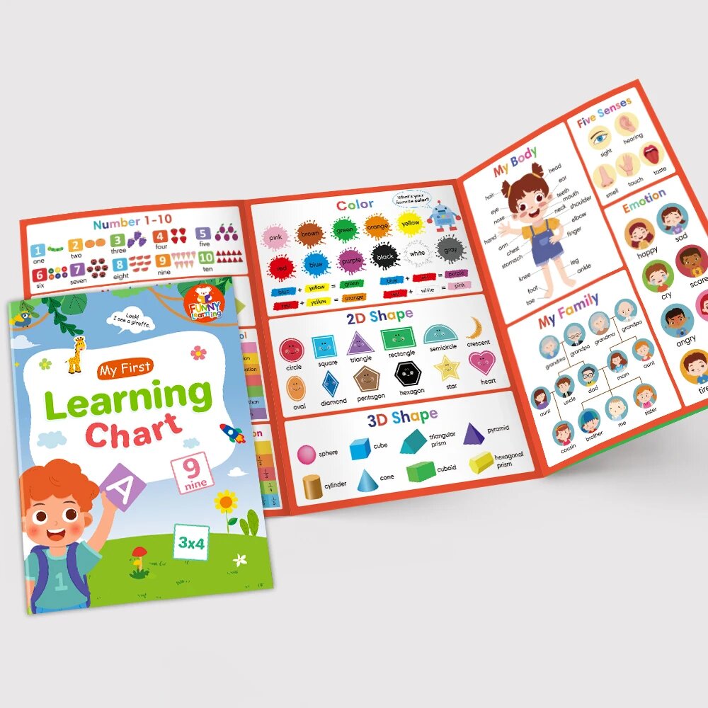 Learning Chart для детей 3x4