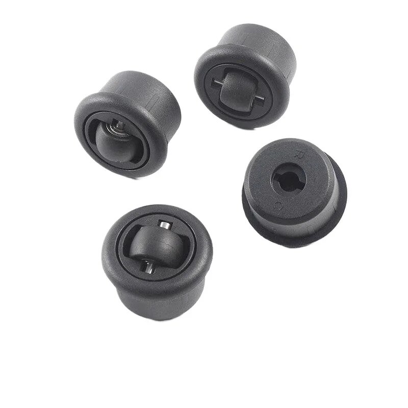 Скрытое универсальное колесо с возможностью поворота на 360 °, 4 шт./партия, Черный