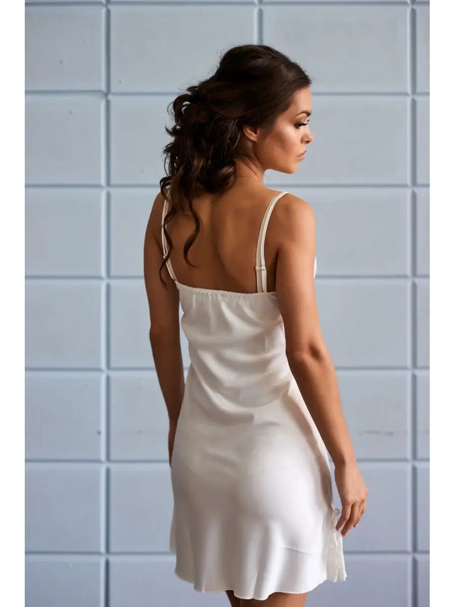 Пеньюар для кормящих мам Romantic Wedding Базовая коллекция, размер M, белый — фото 1
