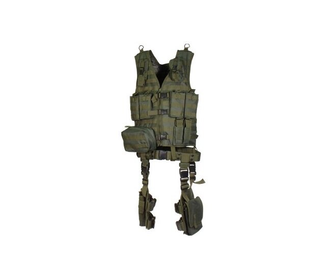 Разгрузочный жилет Leapers UTG тактический 10 предметов зеленый