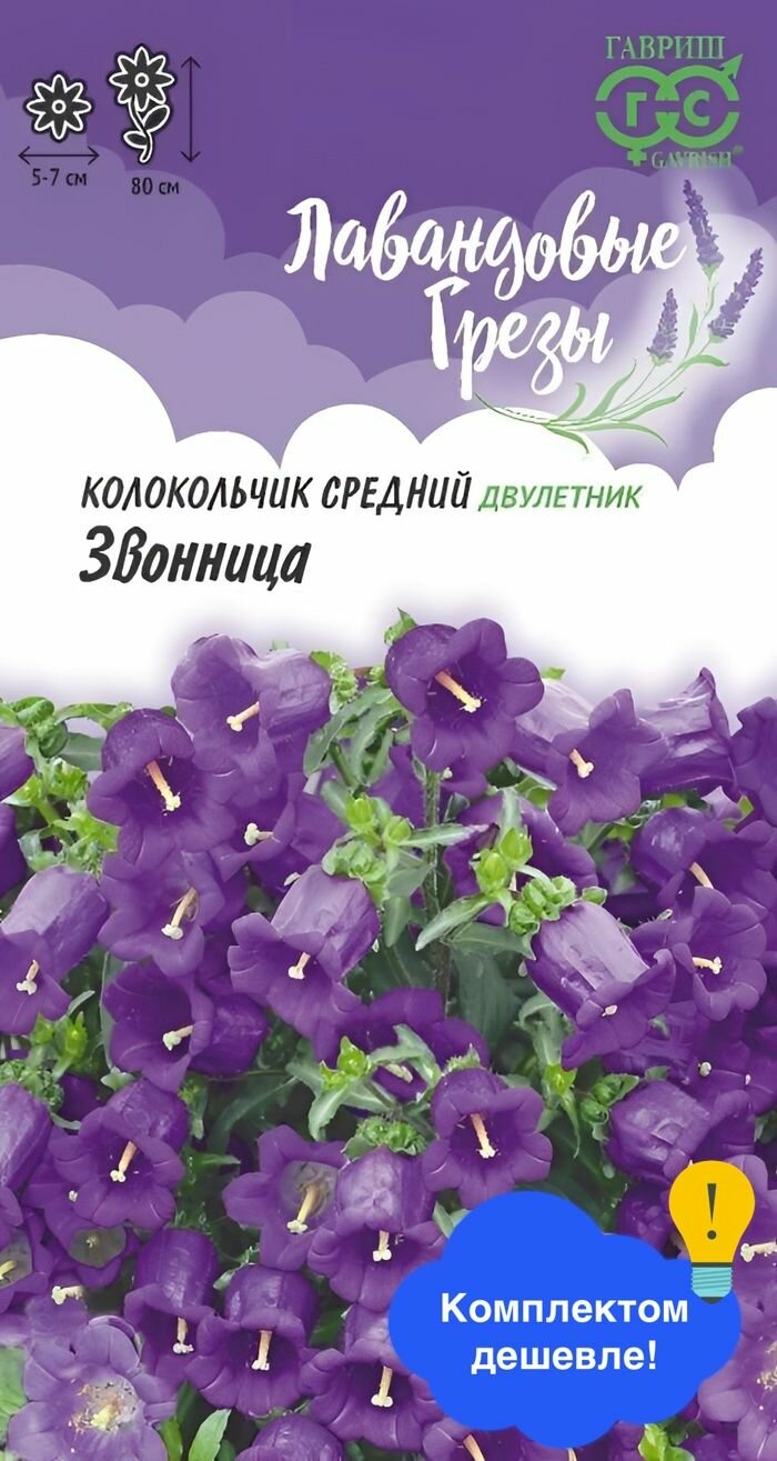 Семена цветов "Колокольчик Звонница средний", 0.05 гр