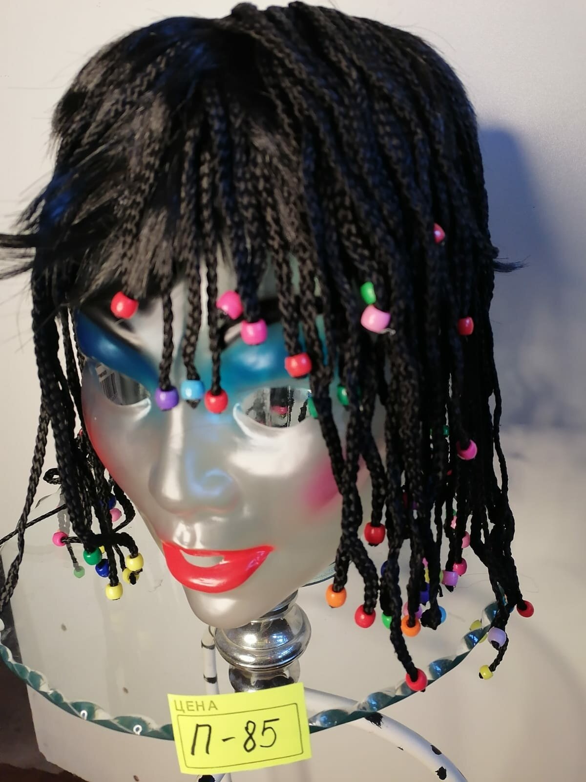 П85 парик карнавальный пирата черный