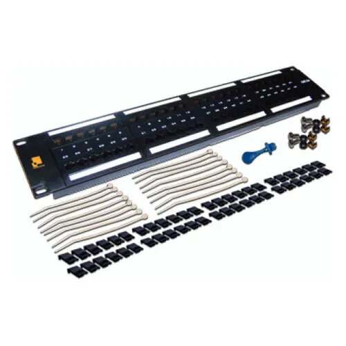 Патч-панель Lanmaster LAN-PPL48U6 19" 2U 48xRJ45 кат.5E UTP