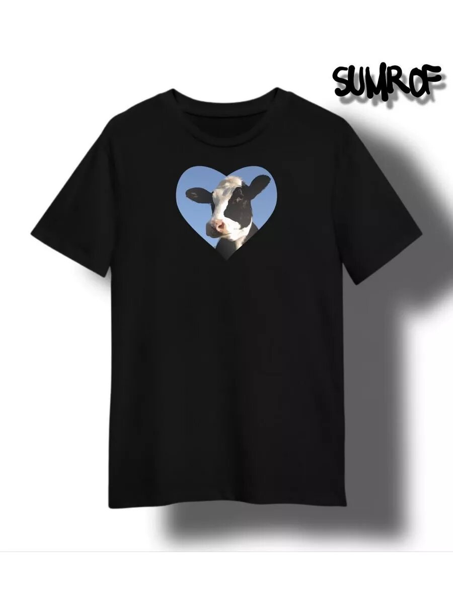 Футболка люблю коров