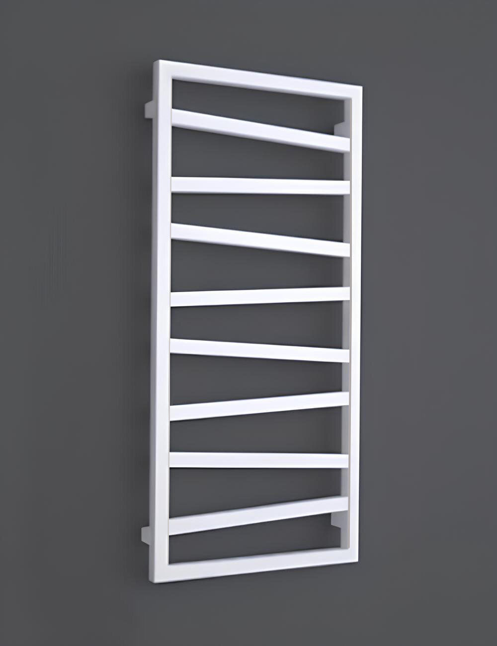 Quadro Zigzag-1 83x40 (см) Полотенцесушитель водяной QZ1-84 Белый