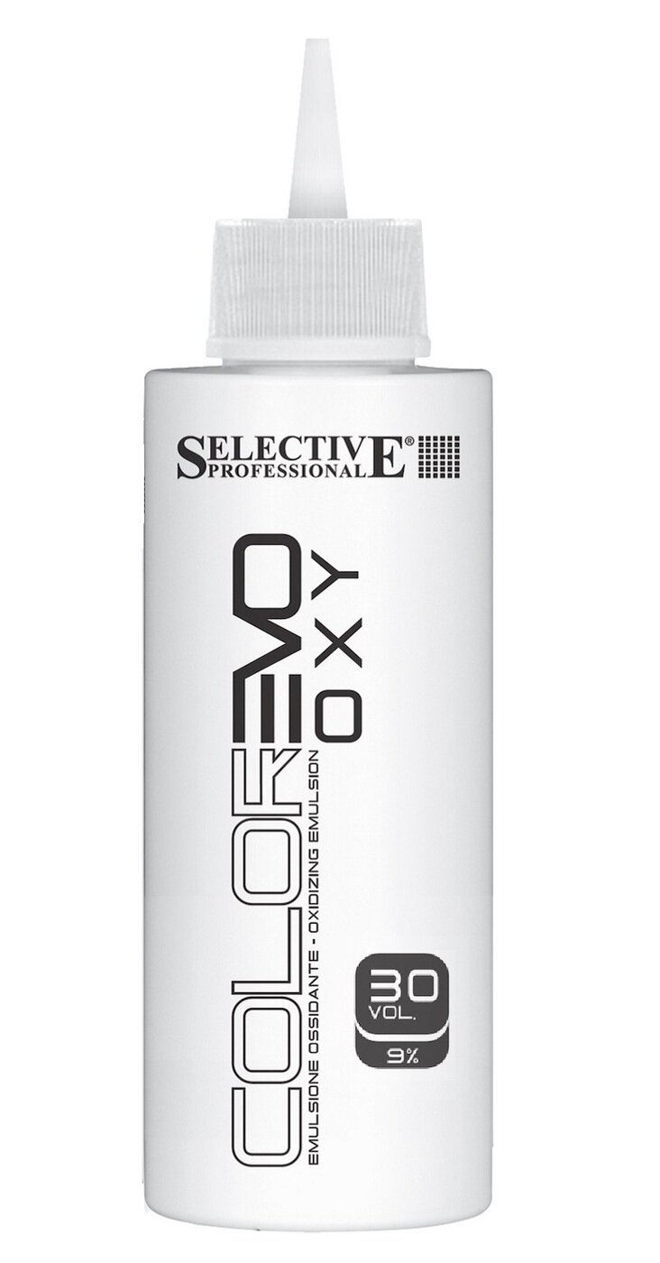 Selective Professional. Оксигент для крем краски 9% (30 vol) эмульсия окислительная профессиональная COLOREVO 100 мл