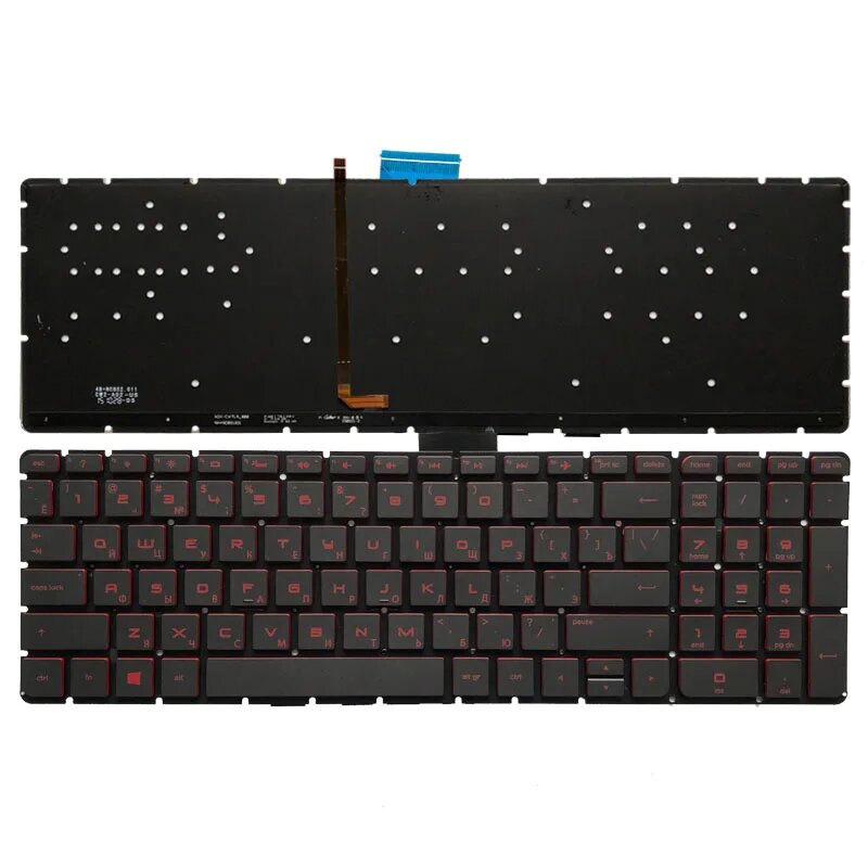 Русская подсветная клавиатура OPQRS для HP Omen
