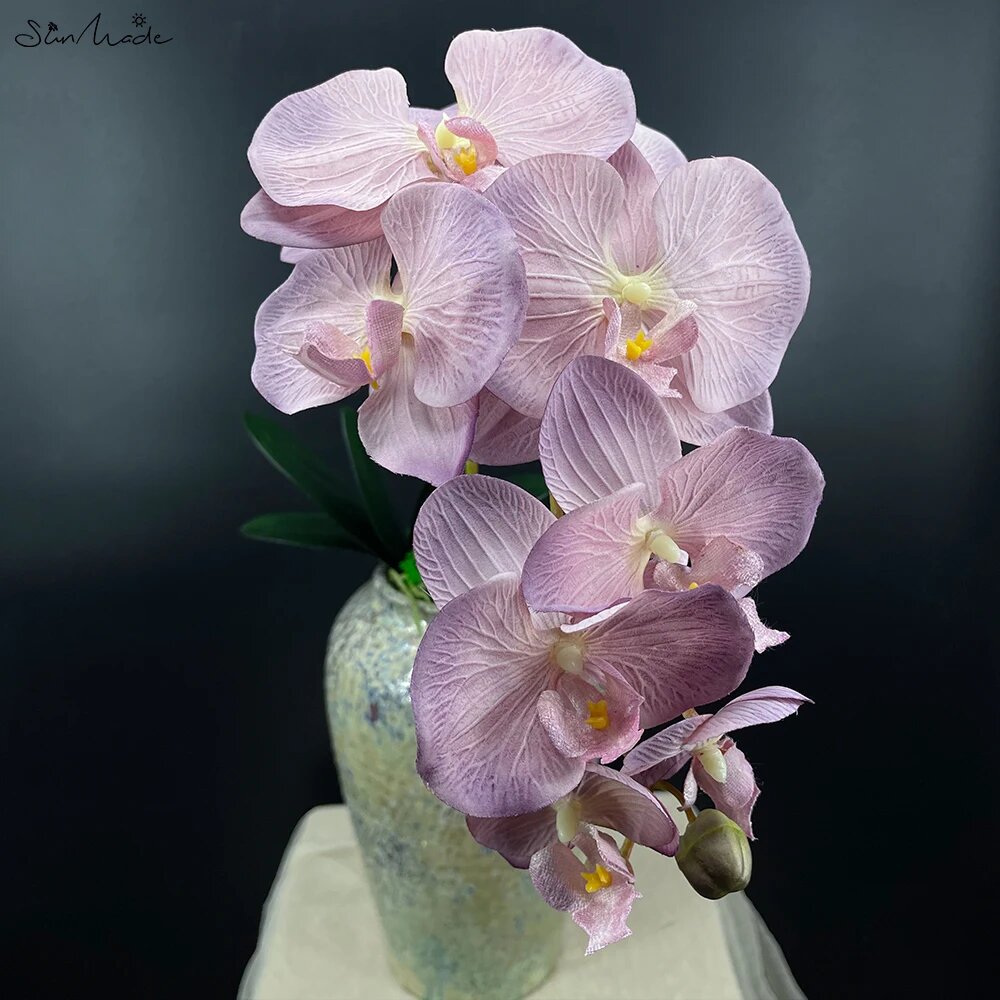 SunMade искусственные орхидеи синие 10 голов Сиреневый, Classical Pink