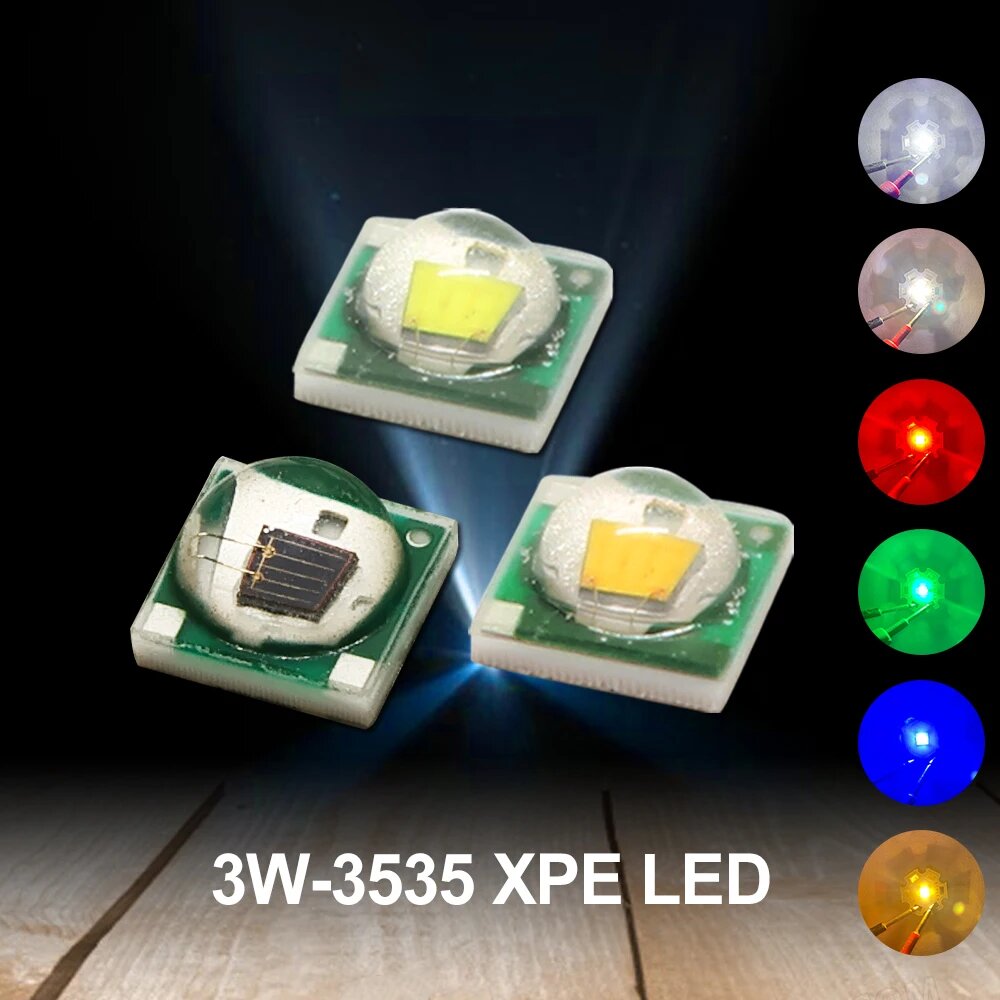 OTdiode 3W-3535 XPE LED светодиоды UV395-400nm, 3535Bare LED X 10pcs