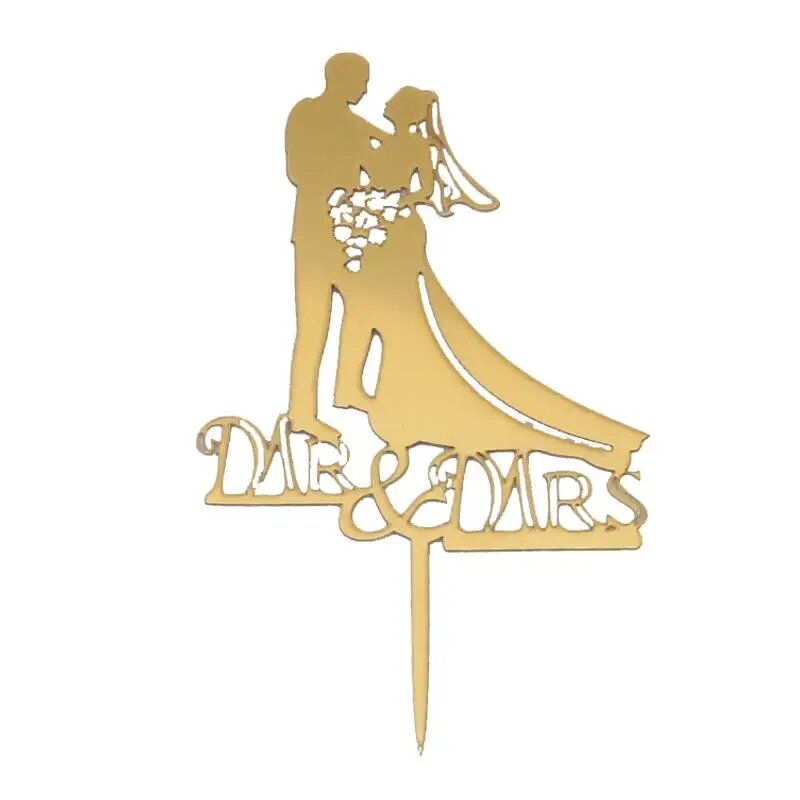 Акриловый топпер для торта "Невеста"